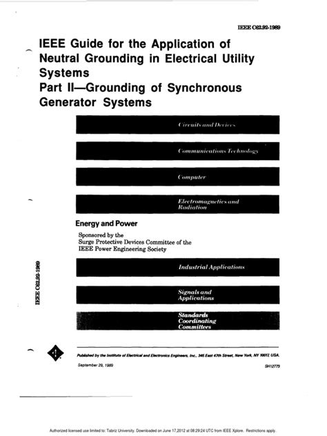 2 ieee guide for the application of neutral part ii grounding of