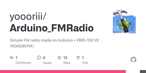 Github Yoooriii Arduino Fmradio Simple Fm Radio Made On Arduino Rrd V Rda M