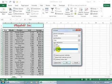 Excel Tip Need A Quick Way To Calculate Rows Of Related Data By Inserting Subtotals And Totals