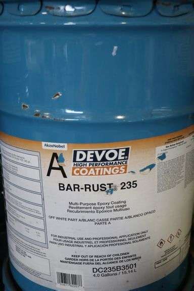 Bar Rust 235 Multii Purpose Epoxy Coating Haze Grey Lawler Auction