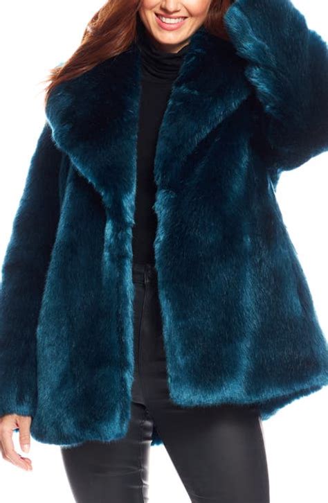 Womens Blue Faux Fur Coats Nordstrom