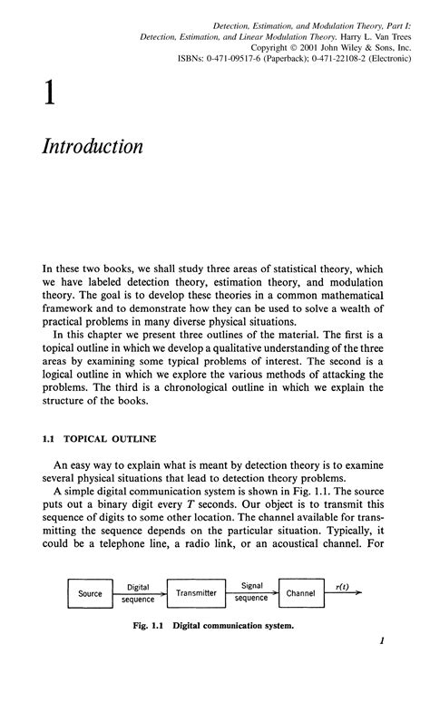 Detection Estimation And Modulation Theory Part I Pdfdrive Pdf