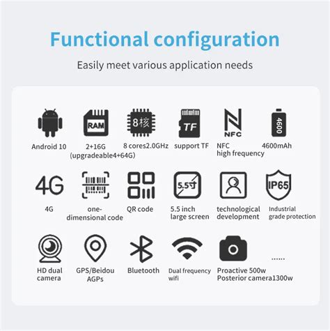 Android 10 Handheld Mobile Handheld Pda Data Collector Ultra High Frequency Rfid Intelligent