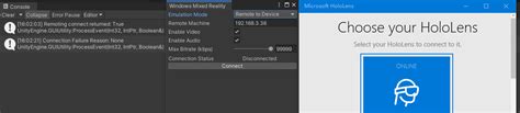 Windows Xr Plugin Remoting Cannot Connect Unity Engine Unity