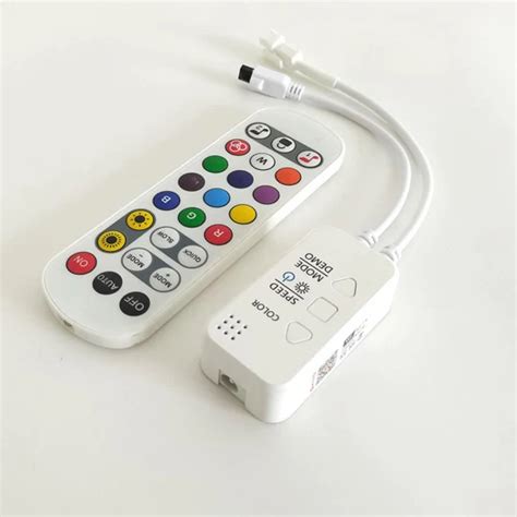 Tuya Smart Ws2811 Led String Controller 12v 24 Key Ir Remote Control 2811 Ucs1903 6803 Pixel Led