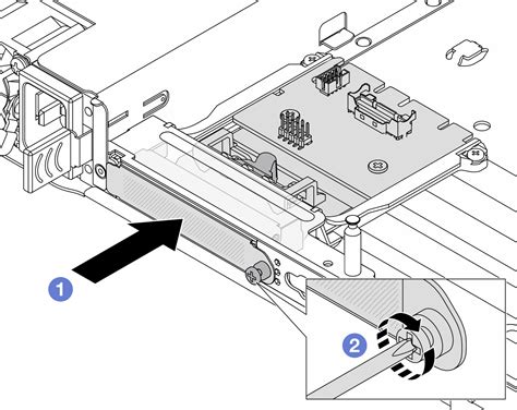 뒷면 Ocp 인터포저 카드 설치 Thinksystem Sr630 V4 Lenovo Docs