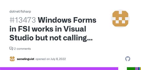 Windows Forms In FSI Works In Visual Studio But Not Calling Dotnet Fsi