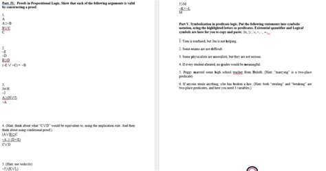 Solved Part Iv Proofs In Propositional Logic Show That