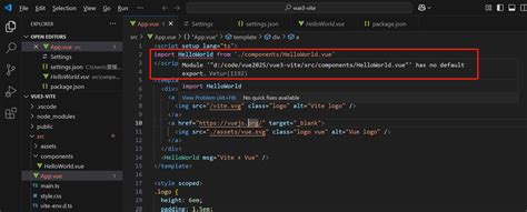 Vue3报错：module ‘dcodevue2025vue3 Vitesrccomponentshelloworldvue