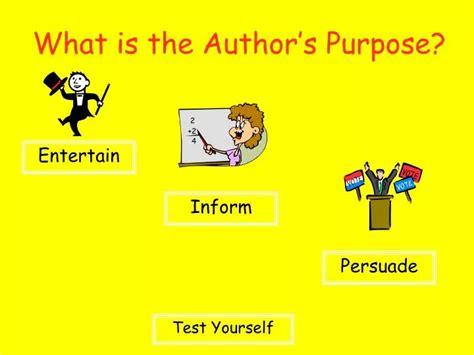 Authors Purpose Powerpoint 3rd Grade
