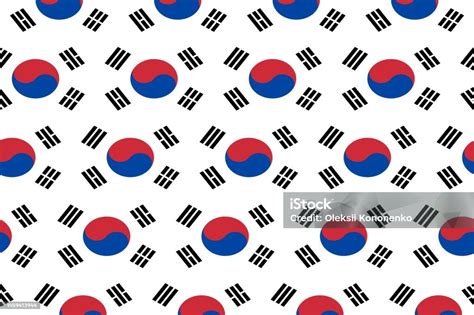 대한민국의 국기 색상의 기하학적 패턴입니다 한국의 색상 0명에 대한 스톡 벡터 아트 및 기타 이미지 0명 국기 기
