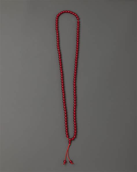 Artificial Ruby Mala For Meditation Traditional Craft Evamratna