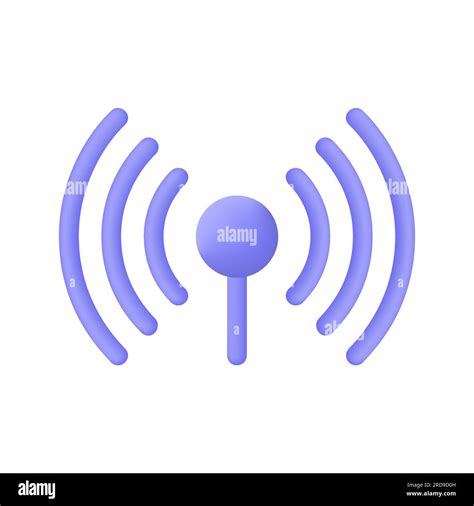 3d Wifi Signal Icon In Cartoon Style The Concept Of A Good Network
