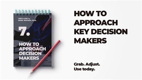 How To Approach Key Decision Makers