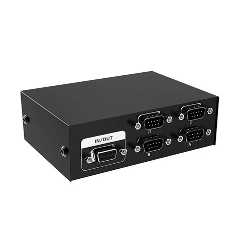 Ports Rs232 Switch Db9 Pin Com Port Sharer 4 In 1 Out Serial Port Sharing Device B Metal00x3951
