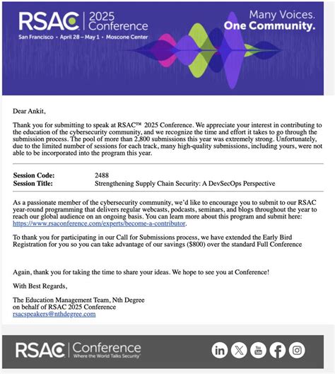 Owasp Appsec Conference Rsac Supplychain Security Devsecops