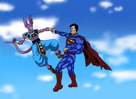 Lord Beerus Vs Superman By Hero Wham32 On Deviantart