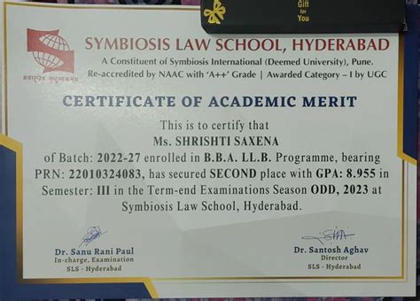 Shrishti Saxena On Linkedin Dear Connections I Am Pleased To Announce That With A Gpa Of 8