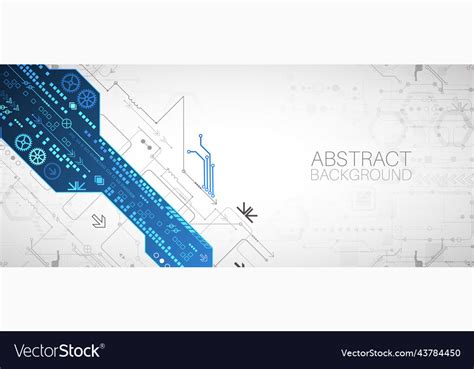 Abstract Technology Concept High Computer Color Vector Image