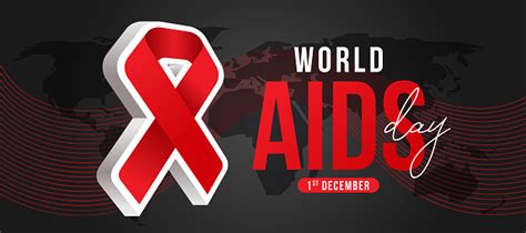 세계 원조의 날 텍스트와 3d 빨간 리본 기호는 검은 배경에 세계 지도와 선 빨간색 혼합 곡선 텍스처 벡터 디자인으로 표시됩니다 0명에 대한 스톡 벡터 아트 및 기타 이미지