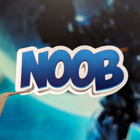 Noob Sticker Hilarious Console Decal Etsy
