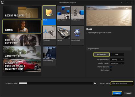Setting Up Character Movement Unreal Engine 56 Documentation Epic Developer Community