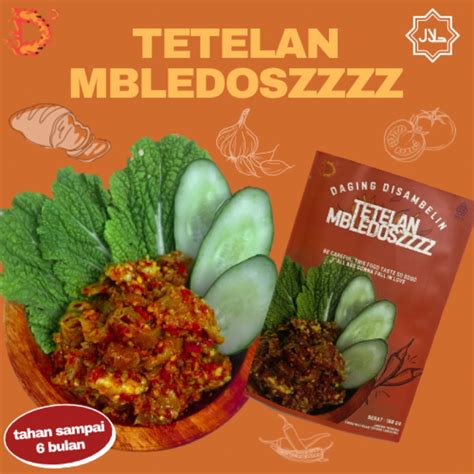 Jual Dagingdisambelin Tetelan Mbledoszzz Sambal Tetelan Sapi Sambel