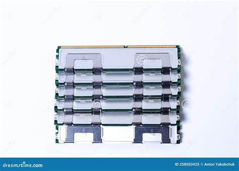 computer memory card close up memory socket on board computer server stock image image of