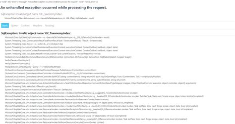 Invalid Object Name Octaxonomyindex · Issue 12943 · Orchardcmsorchardcore · Github