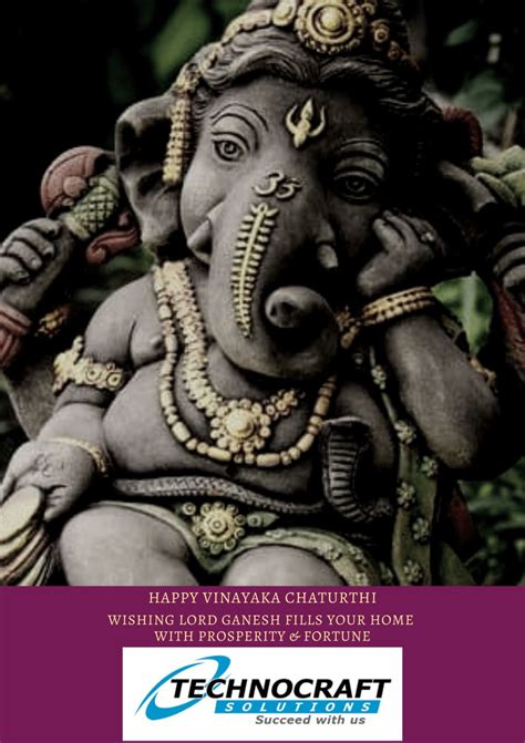 Ganeshchaturthi Festivalofjoy Newbeginnings Prosperity Wisdomandgrowth Technocraft Solutions