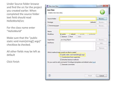 03 Eclipse Basics And Hello World Ppt
