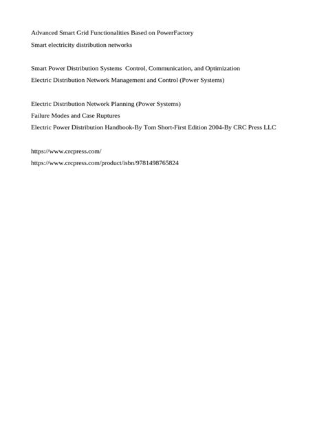 Advanced Smart Grid Functionalities Based On Powerfactory Pdf