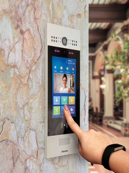Akuvox R29s Ip Touchscreen Door Intercom Unit With Camera Rfid Card