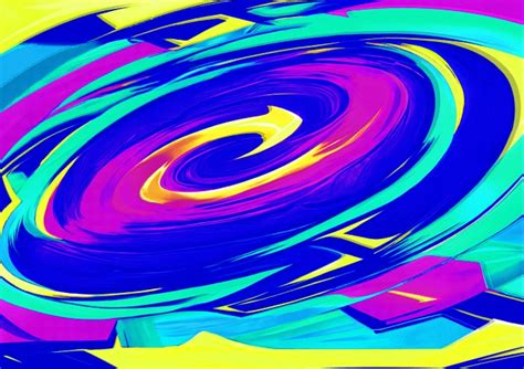 涂鸦背景壁纸炫彩抽象撞色 花瓣网