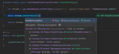 C Net Pipe Deadlock Or Pipe Broken Stack Overflow