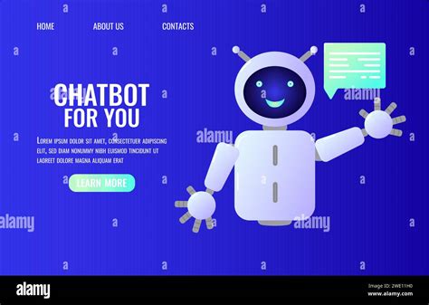 Chatbot Assistant Form Robot With Ai 3d Cute Friendly Bot Neural Network Website Design Of