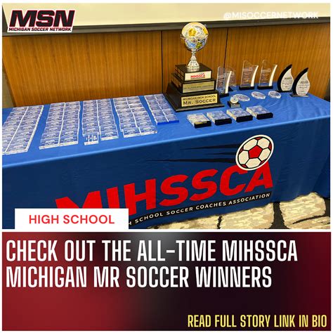 High School Soccer All Time Michigan Mr Soccer Winnershigh School Soccer