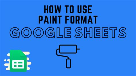 How To Use Paint Format In Google Sheets In Google Sheets Google Education Google
