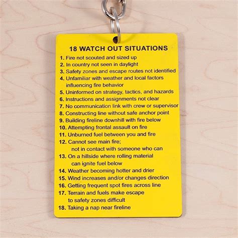 10 Standard Fire Orders And 18 Watch Out Situations Fireline Reference