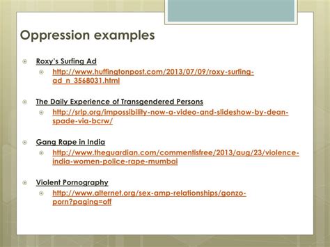 Ppt Oppression Examples Powerpoint Presentation Free Download Id 3814068