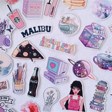 Jual Promo Pcs Stiker Tumblr Hp Aesthetic Stiker Laptop Stiker Aesthetic Galaxy Shopee