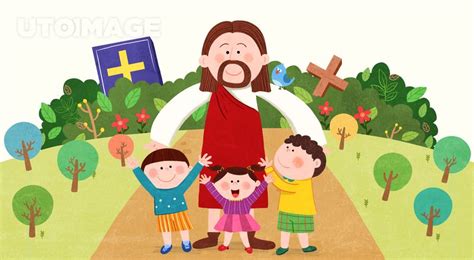 여름성경학교 001 Spai402 유토이미지 일러스트 교육 이벤트 사람 종교 믿음 기독교 교회 천주교 성당 성경 성경학교 성서 신앙 여름