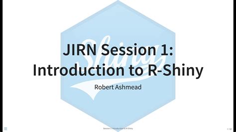 Creating R Shiny Applications And Dashboards Part One Introduction To R