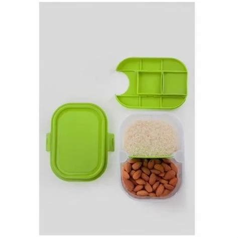 Plastic Rectangular 2 Section Storage Container At ₹ 65 Piece In New Delhi