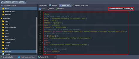 Postgresql And Php Application Connection Accuwebcloud
