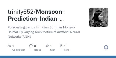 Github Trinity652monsoon Prediction Indian Subcontinent Forecasting Trends In Indian Summer