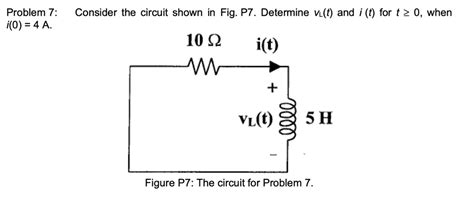 solved problem 7 consider the circuit shown in fig p7 determine v llcorner t and i t