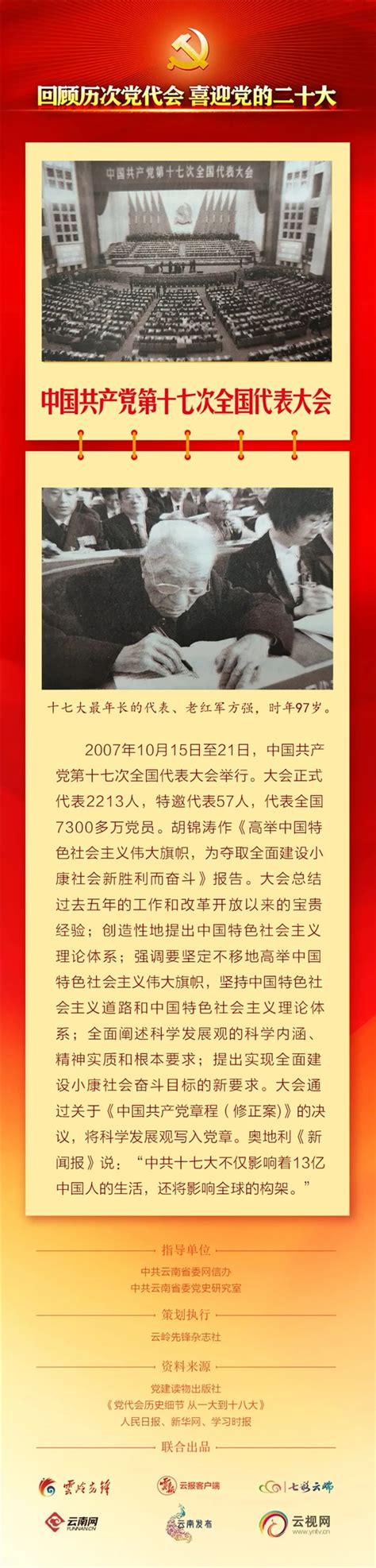 喜迎党的二十大回顾中共十七大 云南人大网