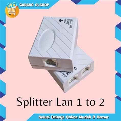 Ethernet Splitter 1 To 2 Lan Rj45 Konektor Jaringan Network Lazada