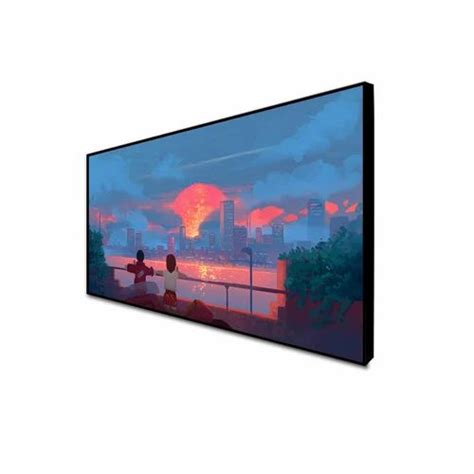 Couple Illustration Canvas Floating Frame Wall Painting At 3499 New Delhi ID 25876472730